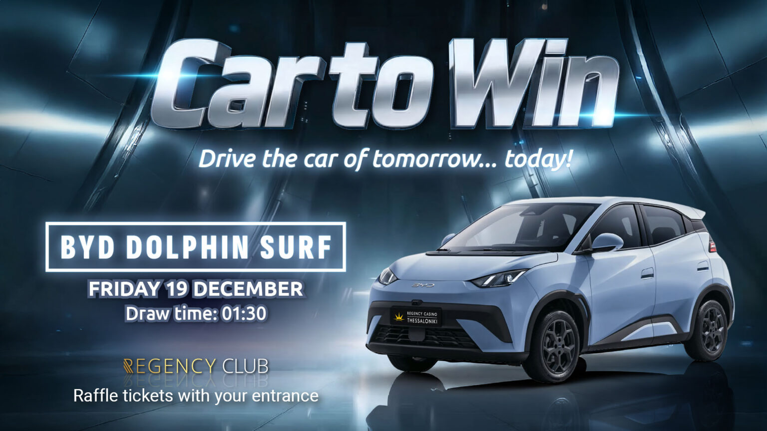 Car to Win | BYD Dolphin Surf | Regency Casino Thessaloniki
